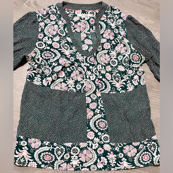 Boden | Tops | Boden Green Floral Tunic Size Us 6 | Poshmark
